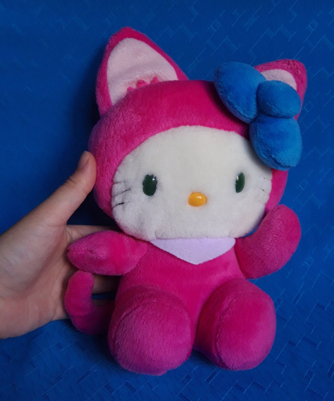 Hello Kitty Pink Cat Plush Stuffed Doll Soft Toy - Etsy