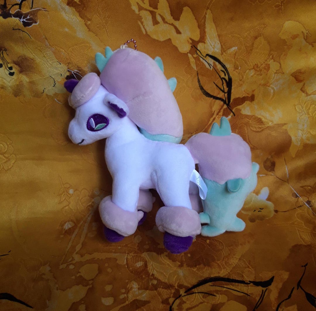 Hello Galarian Ponyta Pokemon Keychain Plush Stuffed Doll Soft Toy - Etsy