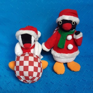 Vintage Christmas Pingu Pinga Set Plush Stuffed Doll Soft Toy - Etsy