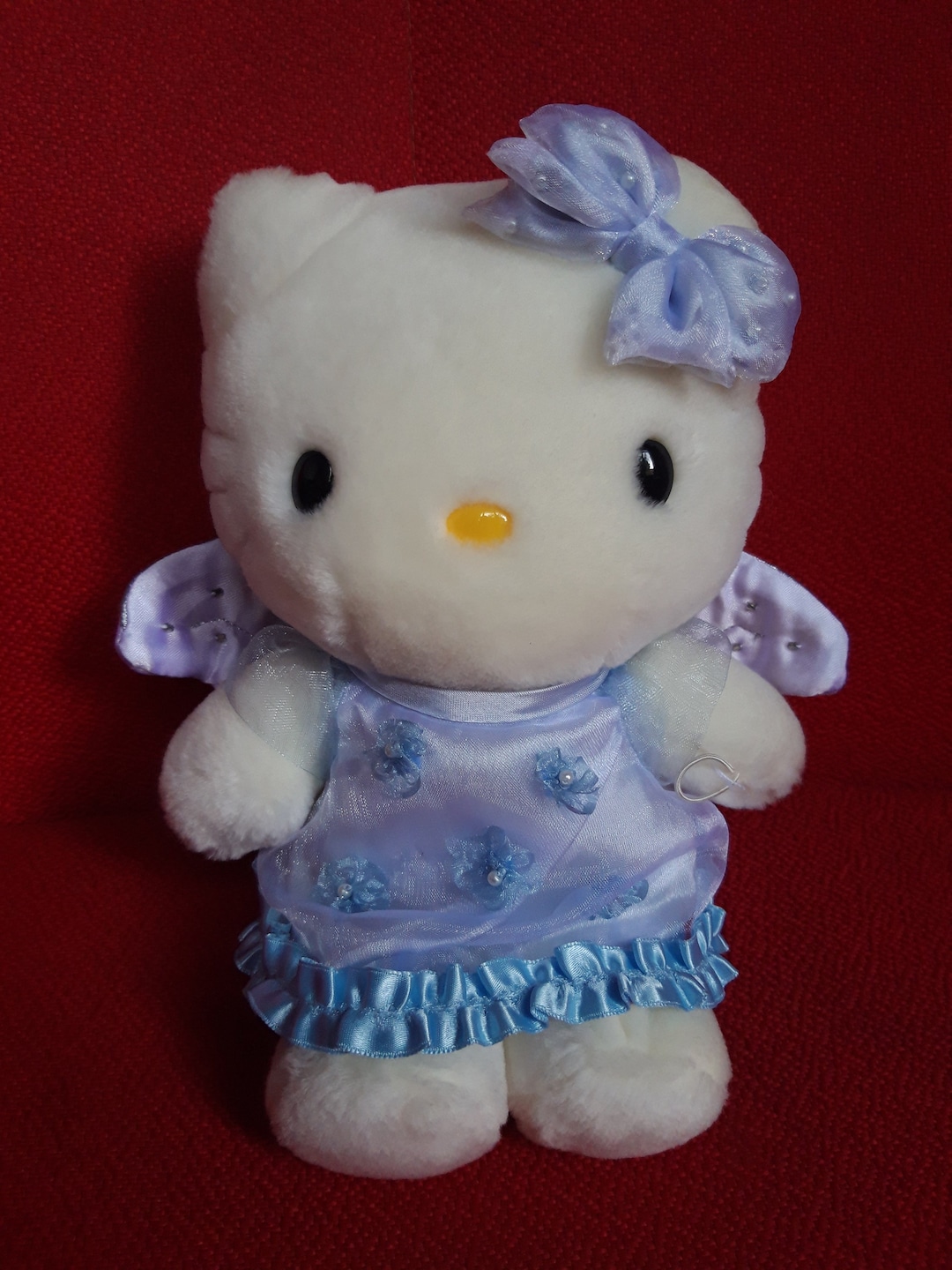Vintage Hello Kitty Blue Angel With Wings 1999 Plush Stuffed Doll Soft ...