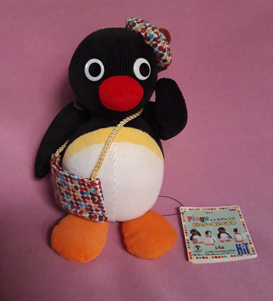 Vintage Pingu With Hat and Bag Banpresto Plush Stuffed Doll Soft Toy - Etsy