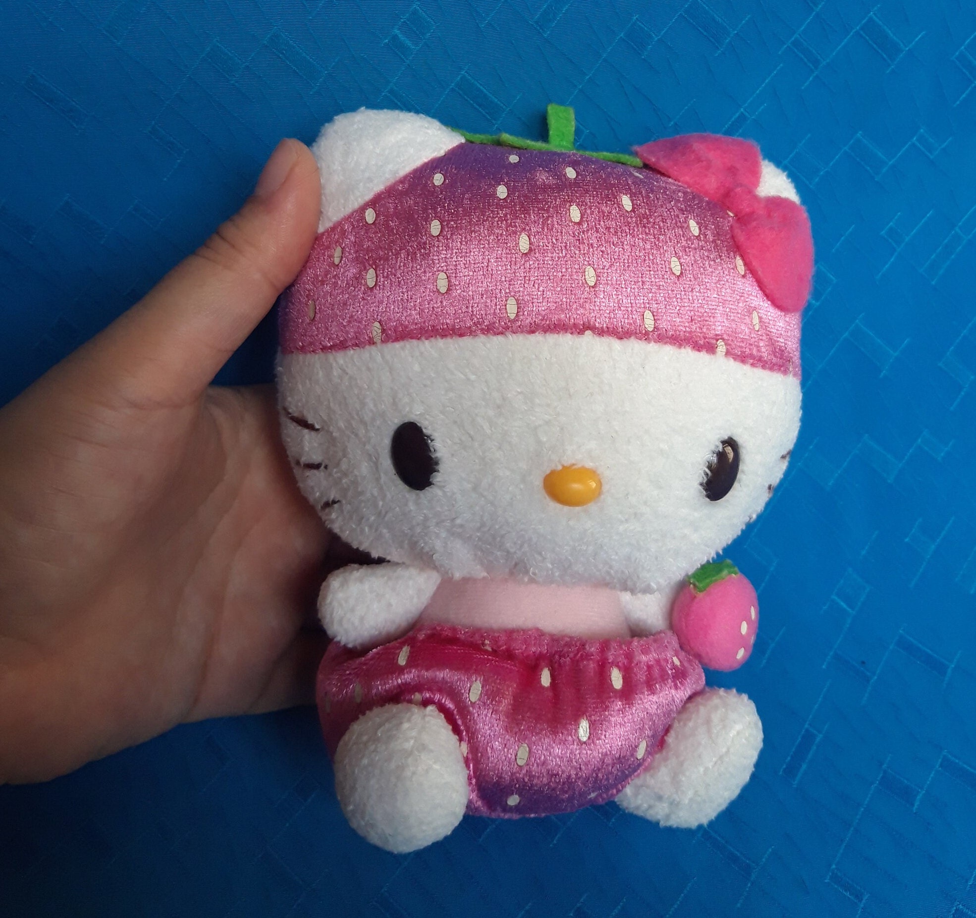 Hello Kitty Strawberry Plush Stuffed Doll Soft Toy - Etsy
