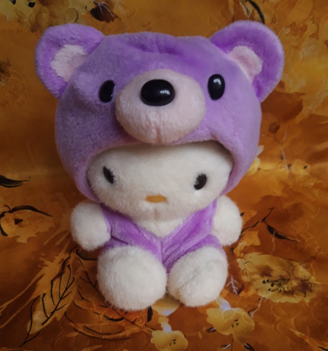 Vintage Hello Kitty Lavender Purple Bear Plush Stuffed Doll - Etsy