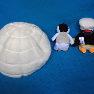 Pingu and Pinga Igloo House Plush Stuffed Doll Soft Toy - Etsy