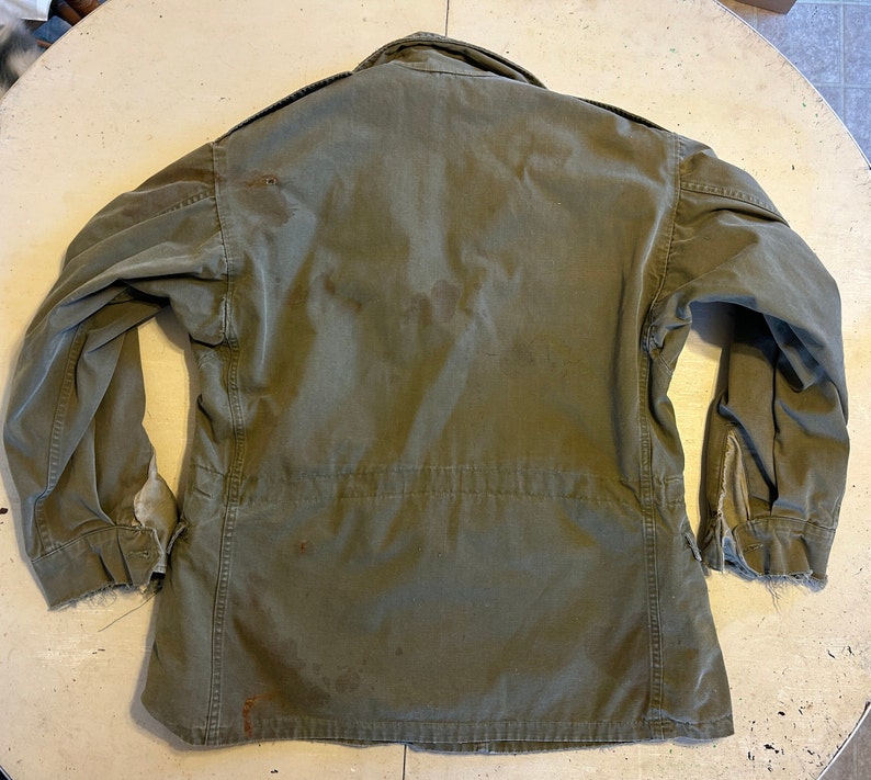 Vintage Distressed Military Army Jacket - Etsy
