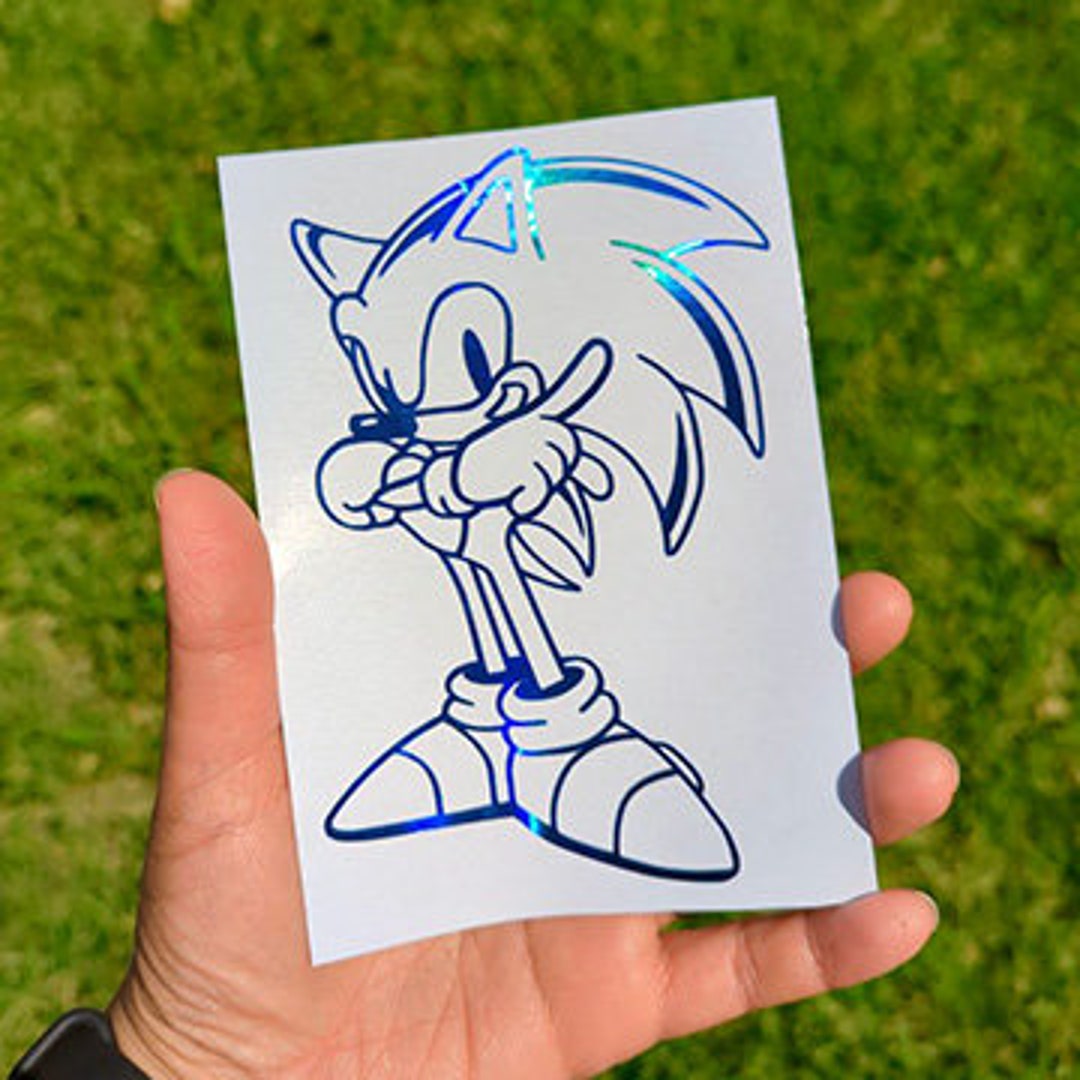 Video Game, Vinyl Sonic Sticker/decal - Etsy