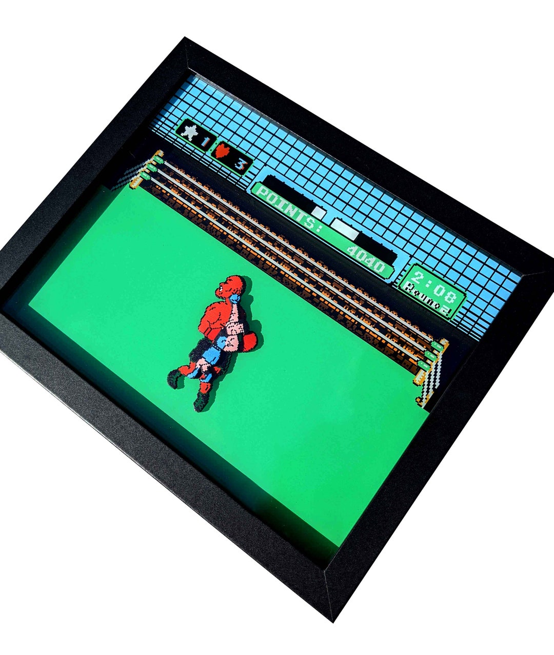 Mike Tyson's Punch Out 3D Shadowbox: Retro Nintendo Gamer Wall Art - Etsy
