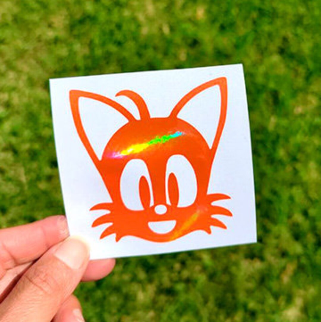 Video Game Tails Fox Character Vinyl Sticker - Etsy