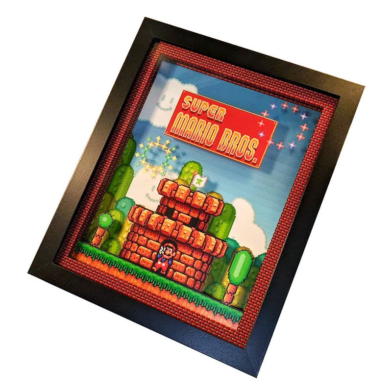 Mario Shadow Box - Etsy