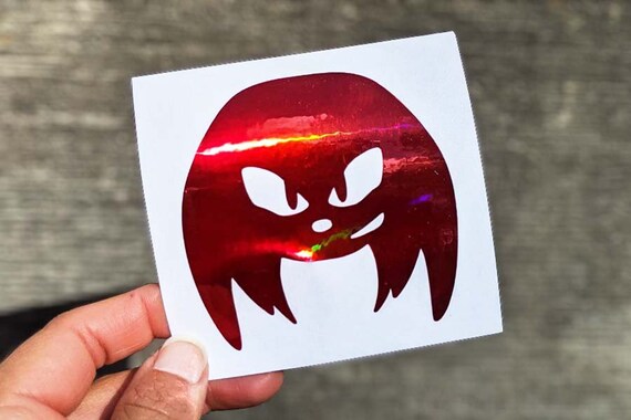 Video Game Knuckles Character Vinyl Sticker/decal - Etsy