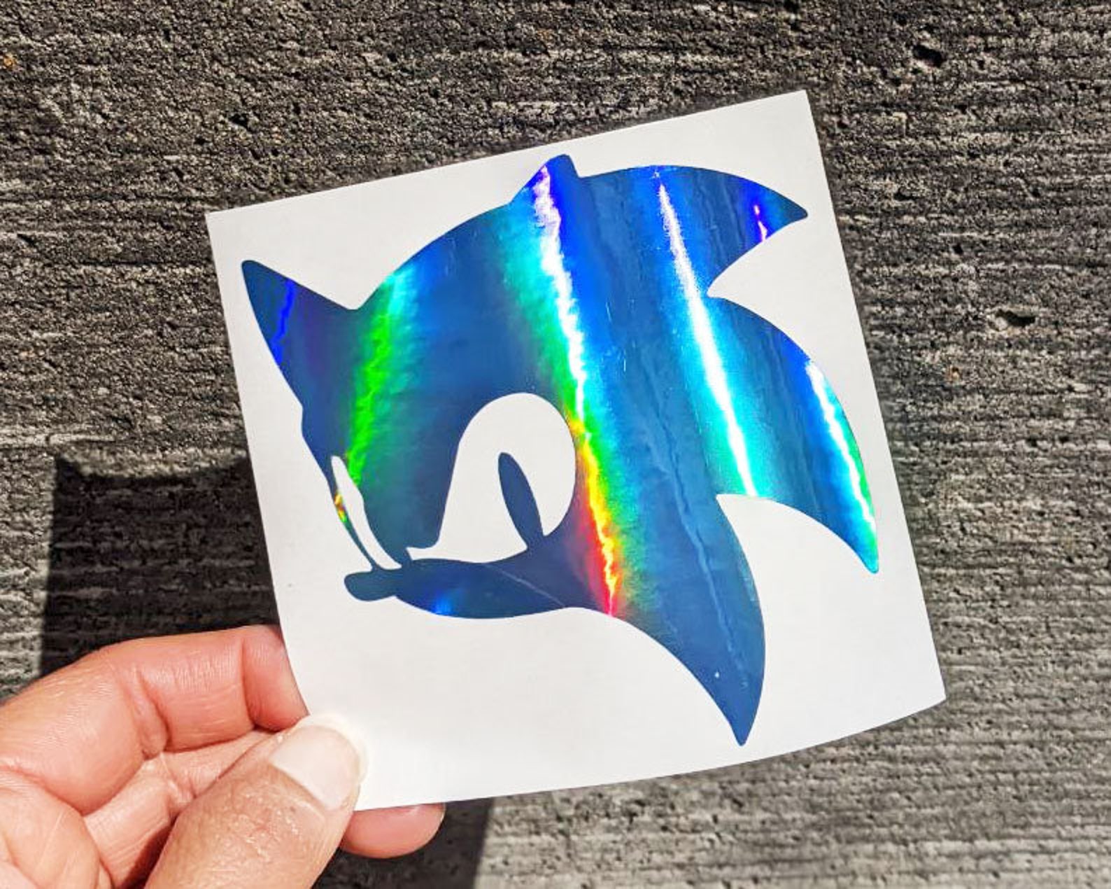 Video Game Sonic Vinyl Sticker/decal - Etsy
