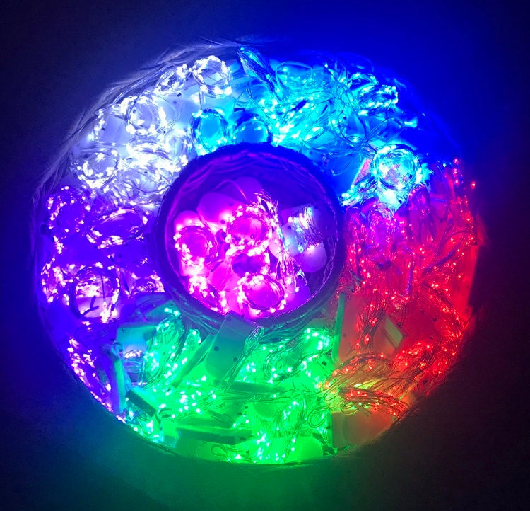 Black Nylon LED Parasol Umbrella ~ "the Starry Nite" - Etsy