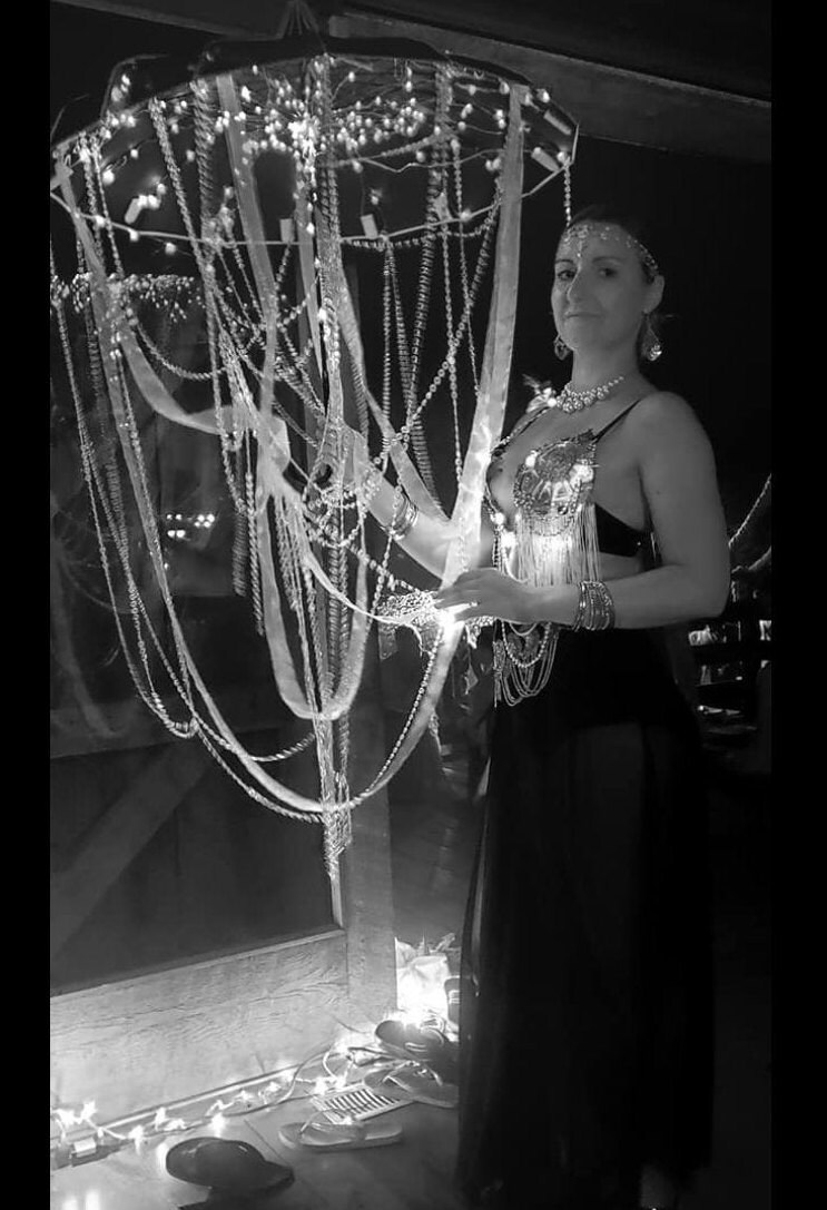 Black Nylon LED Parasol Umbrella ~ "the Starry Nite" - Etsy