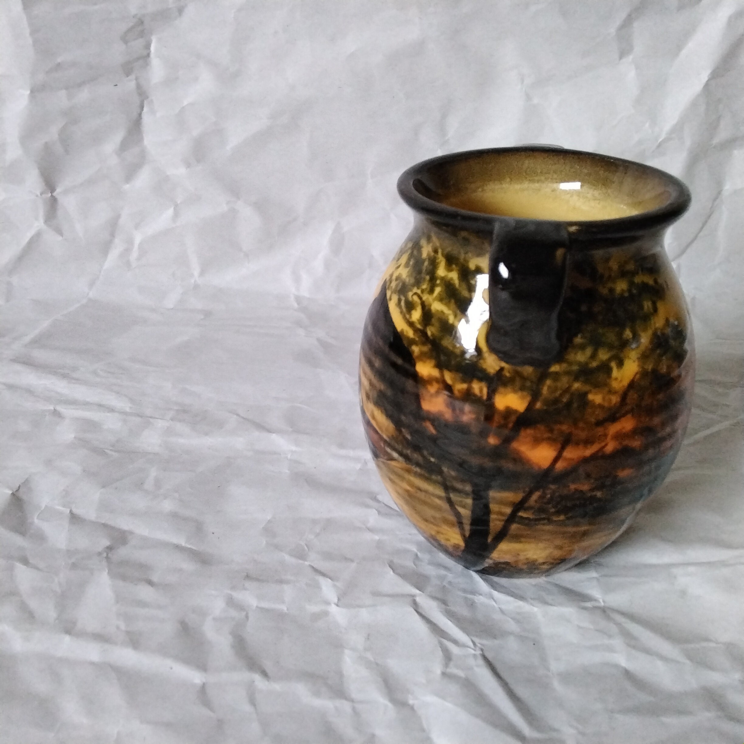 Small Ceramic Urn/vase FMF Schramberg Majolica Hand Painted - Etsy