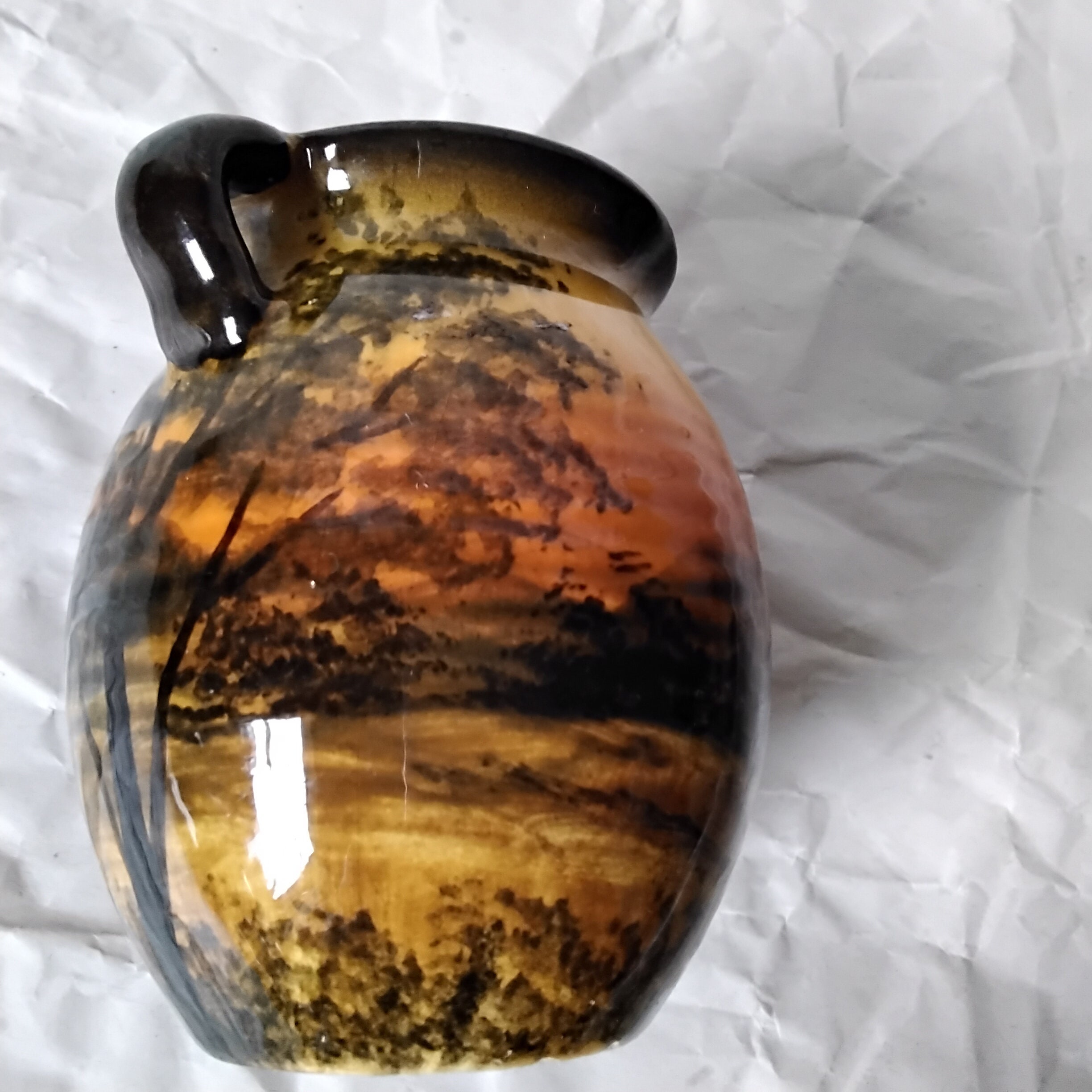 Small Ceramic Urn/vase FMF Schramberg Majolica Hand Painted - Etsy