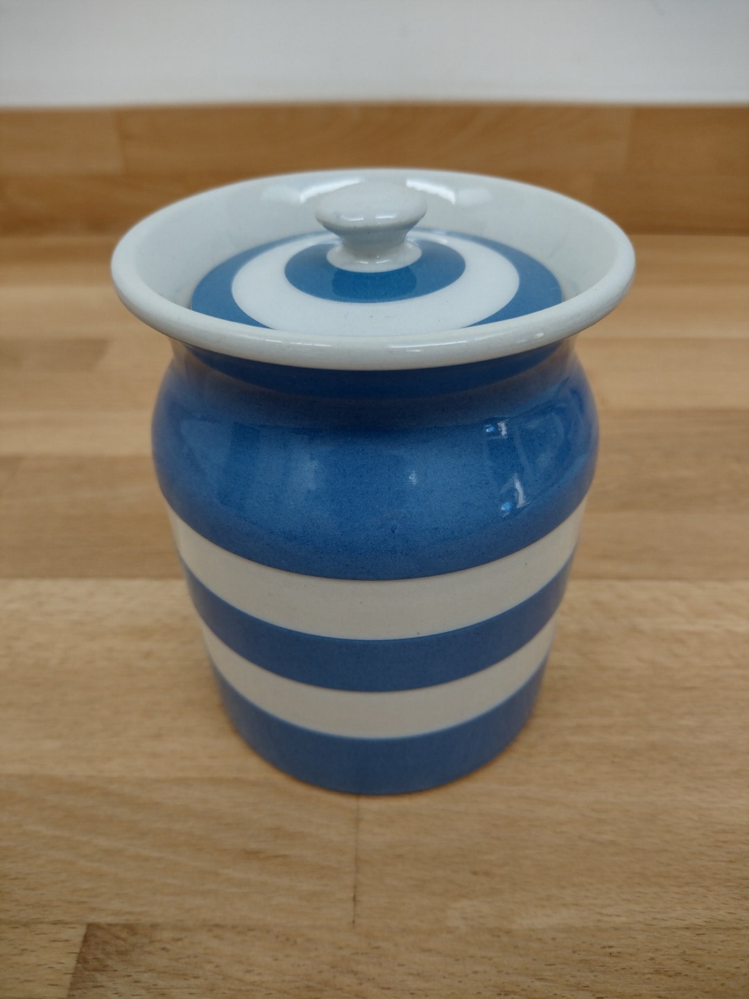 T G Green Cornishware Medium Jar - Etsy