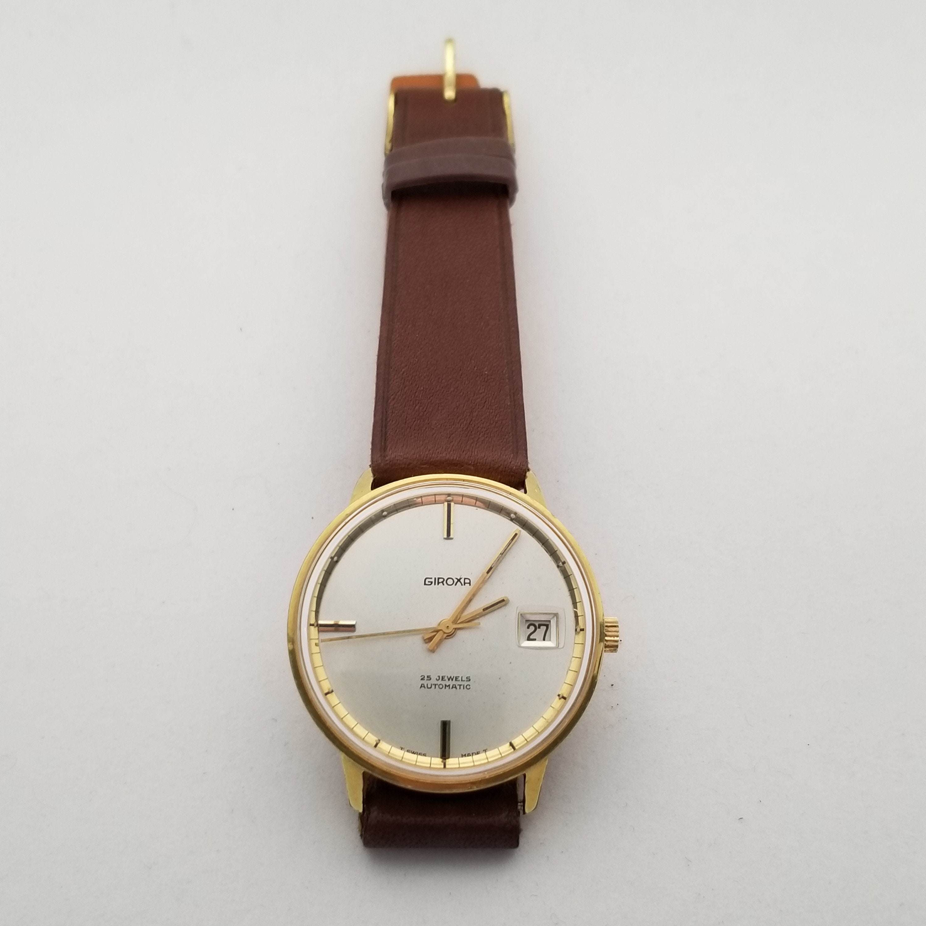 Giroxa Automatic Wrist Watch ETA Cal. 2452 25 Jewel Movement - Etsy