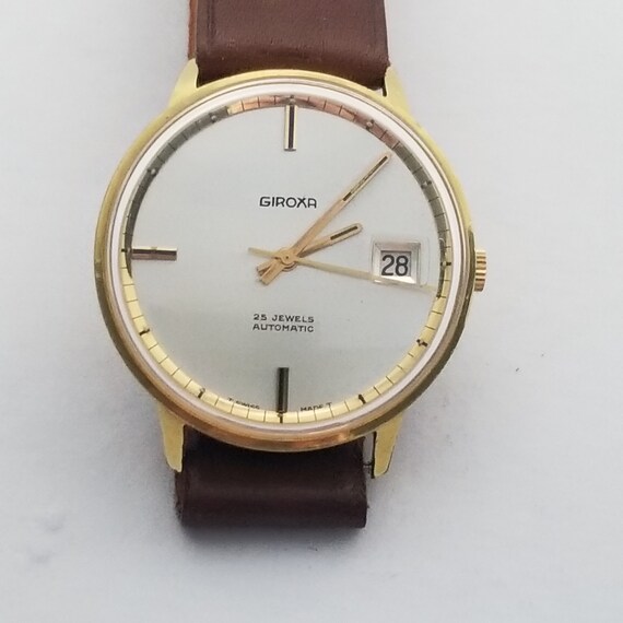 Giroxa Automatic Wrist Watch ETA Cal. 2452 25 Jewel Movement | Etsy