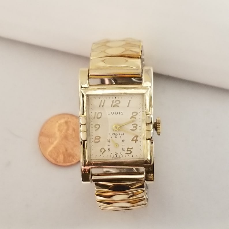 Vintage Louis 17 jewels wrist watch | Etsy