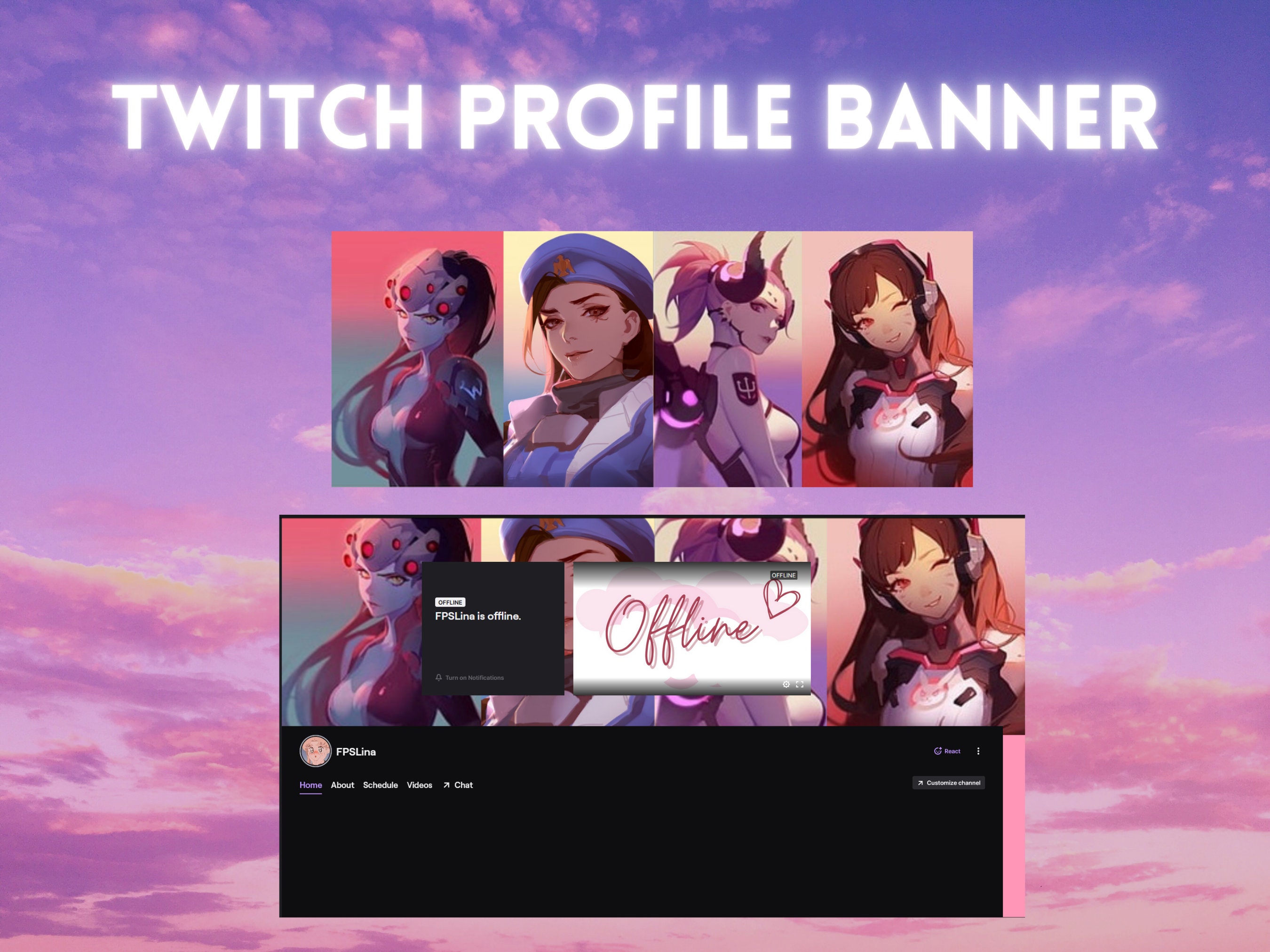 Twitch Overwatch Profile Banner - Etsy