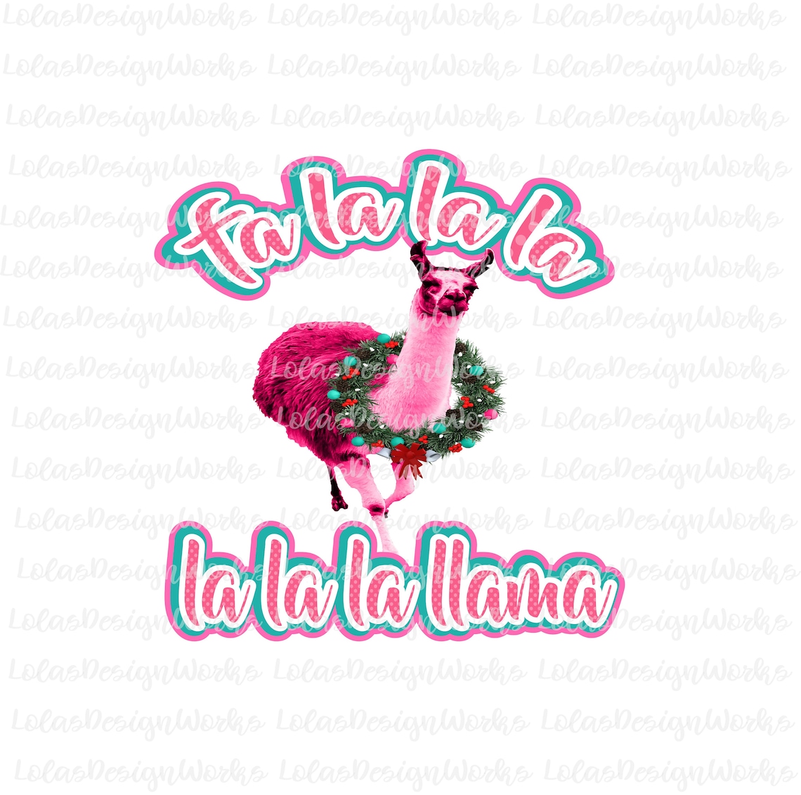Falalala Lama PNG JPG clipart sublimatie Silhouette - Etsy België