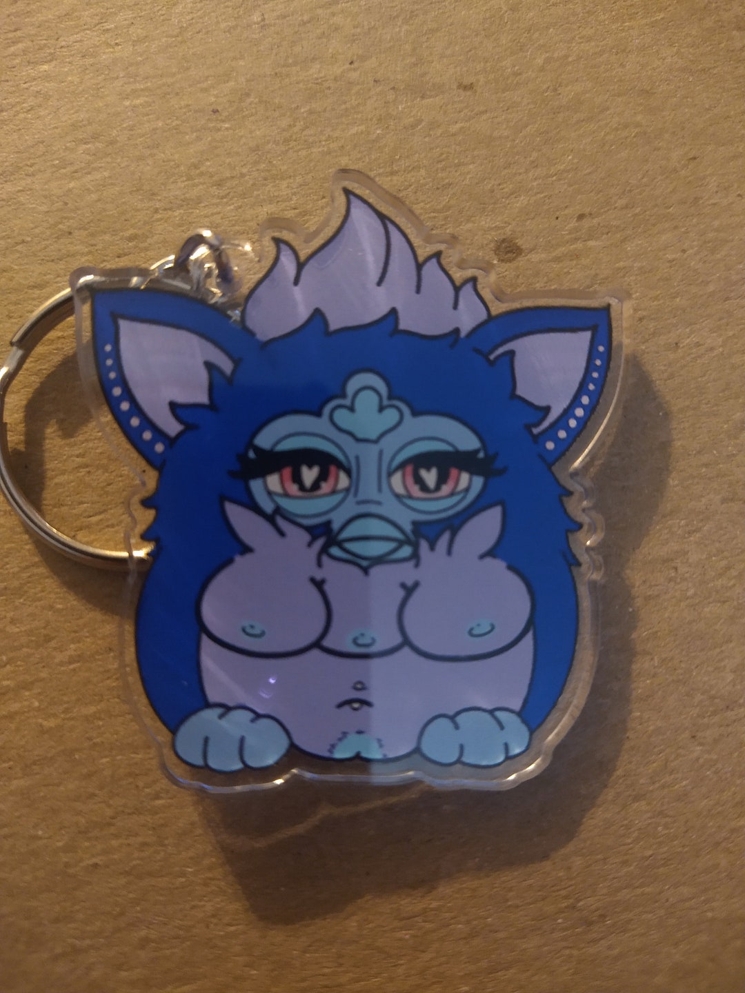 Kinky Blue Furby Keychain - Etsy