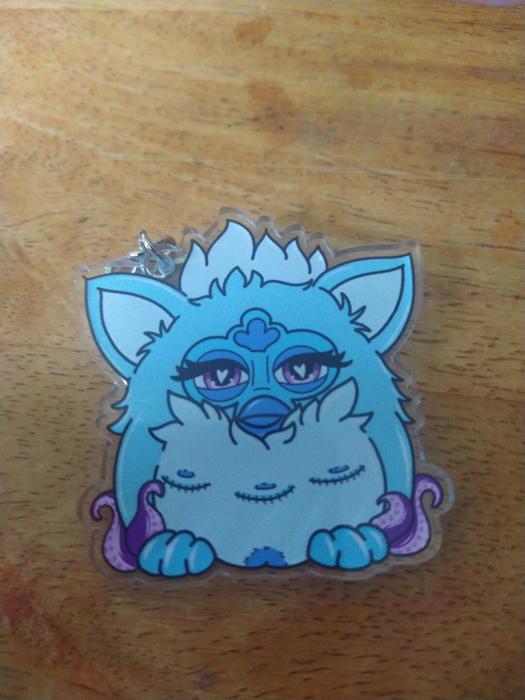 Kinky Pastel Blue Furby Keychain - Etsy