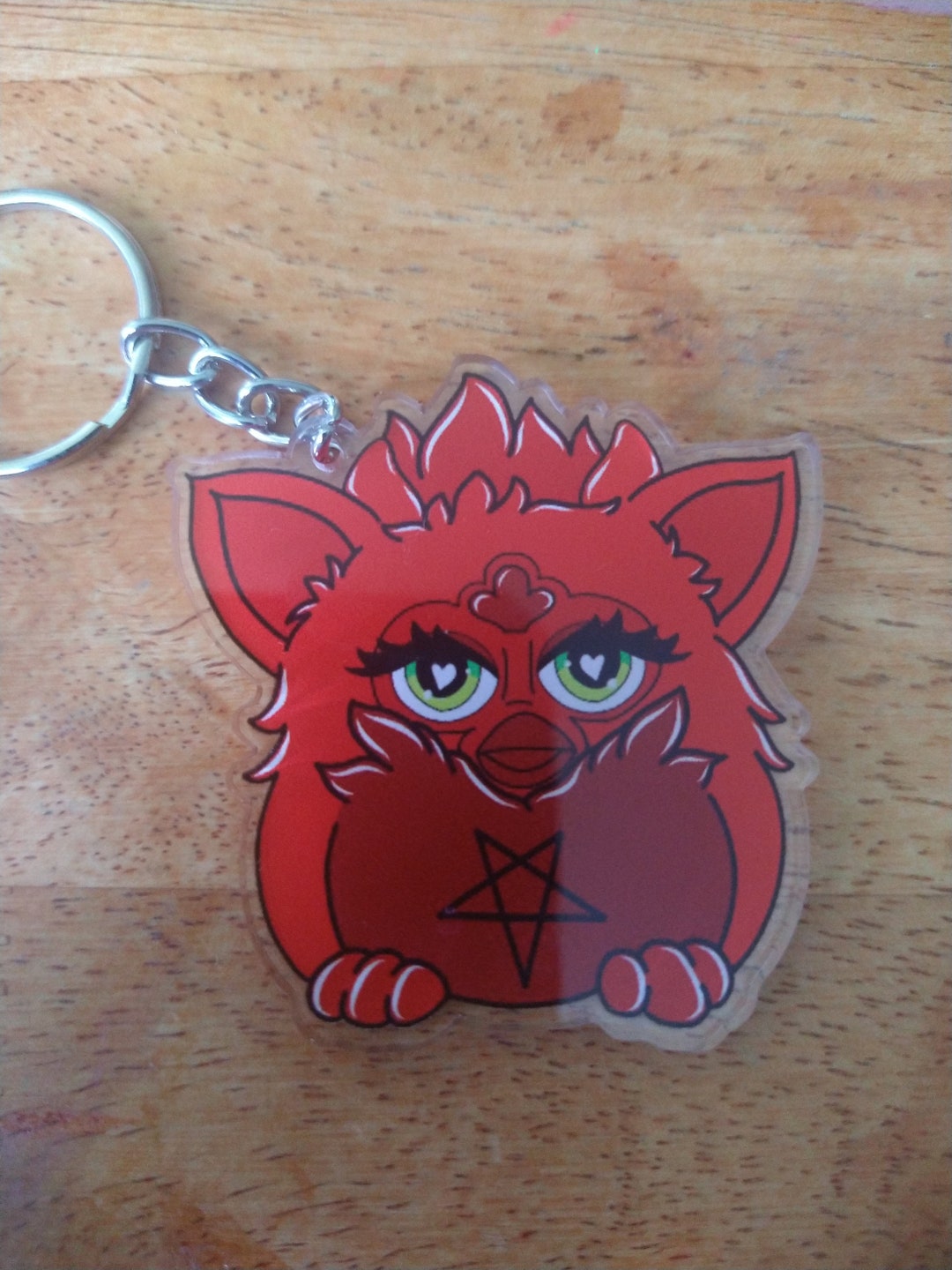 Horror Devil Keychain - Etsy
