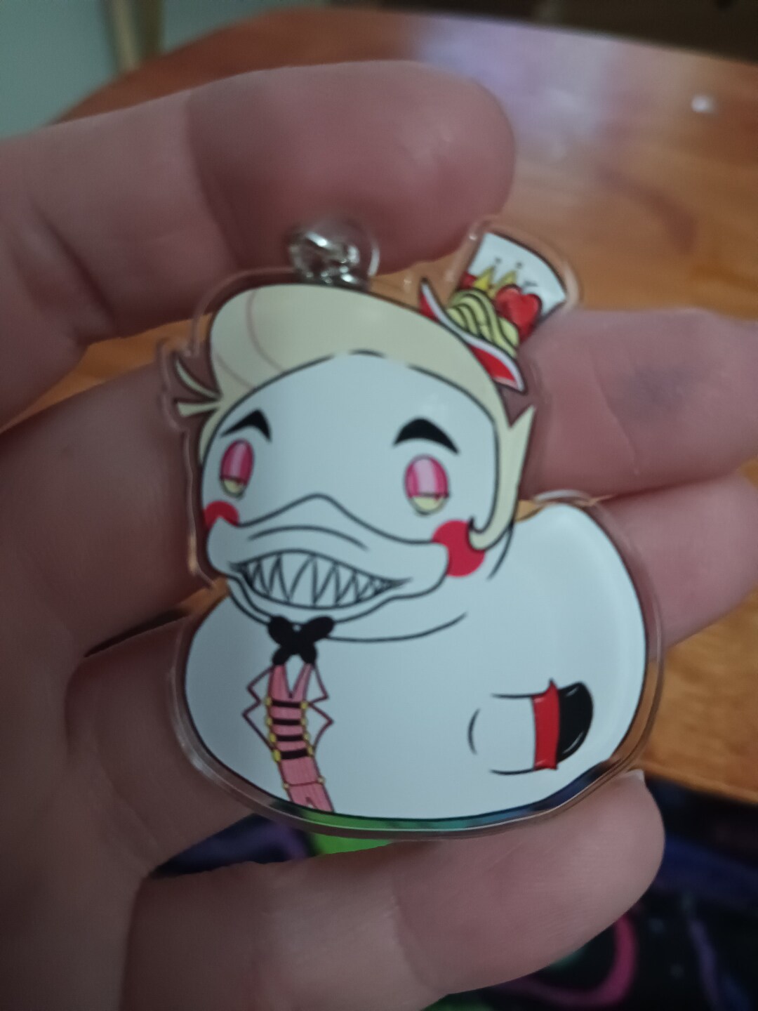 Hazbin Hotel Lucifer Duckie Keychain - Etsy