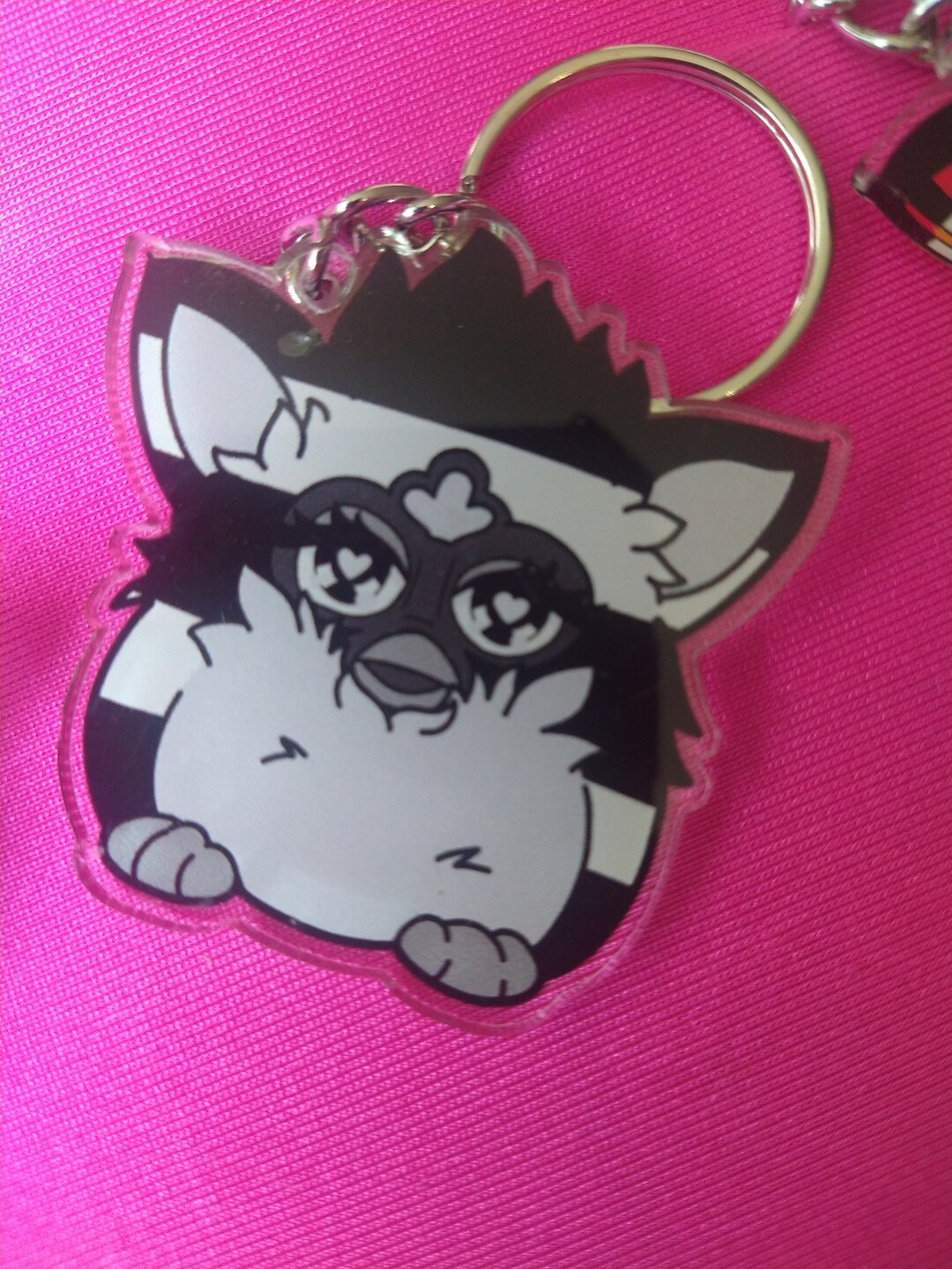 Pride Straight Furby Keychain - Etsy