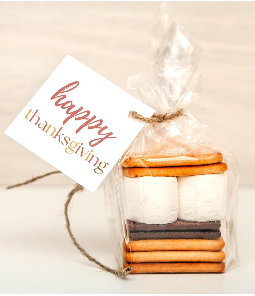 Thanksgiving Printable Gift Tag: Autumn Favor, Treat Bag (PDF) - Etsy