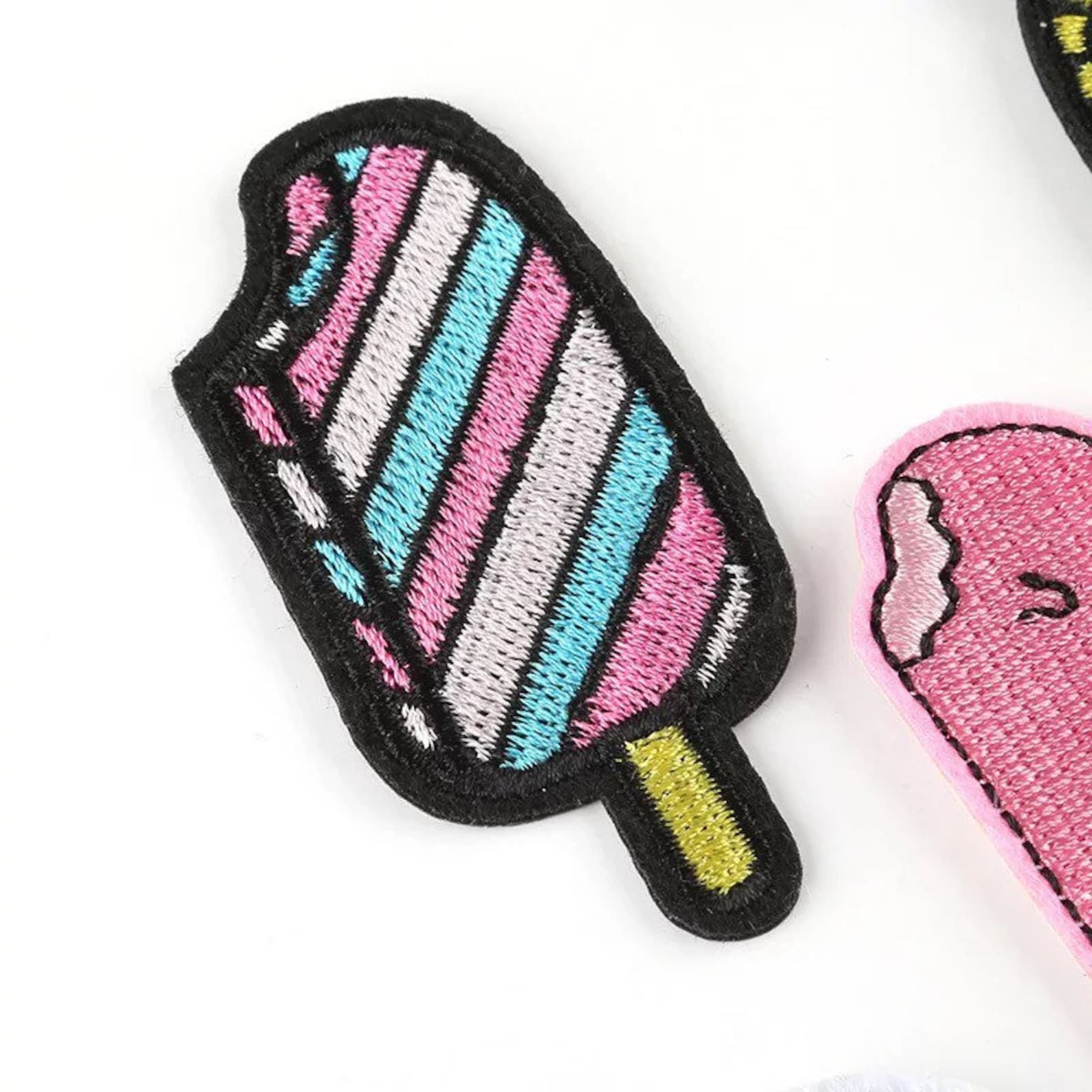 Popsicle Iron on Patch Icy Pop Patch VSCO Popsicle Patch - Etsy