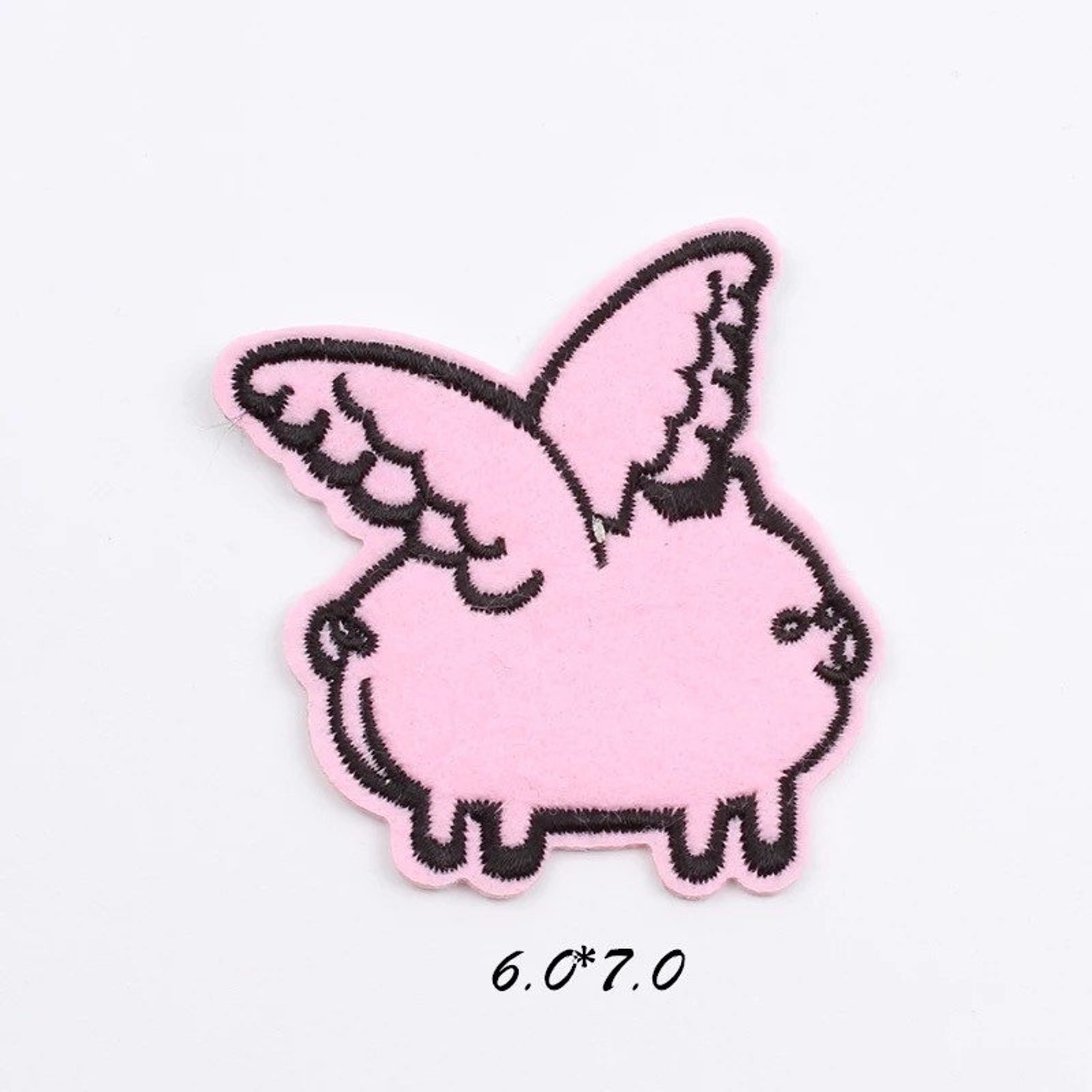 Flying Pig Iron on Patch When Pigs Fly Appliqué Pink Pig - Etsy