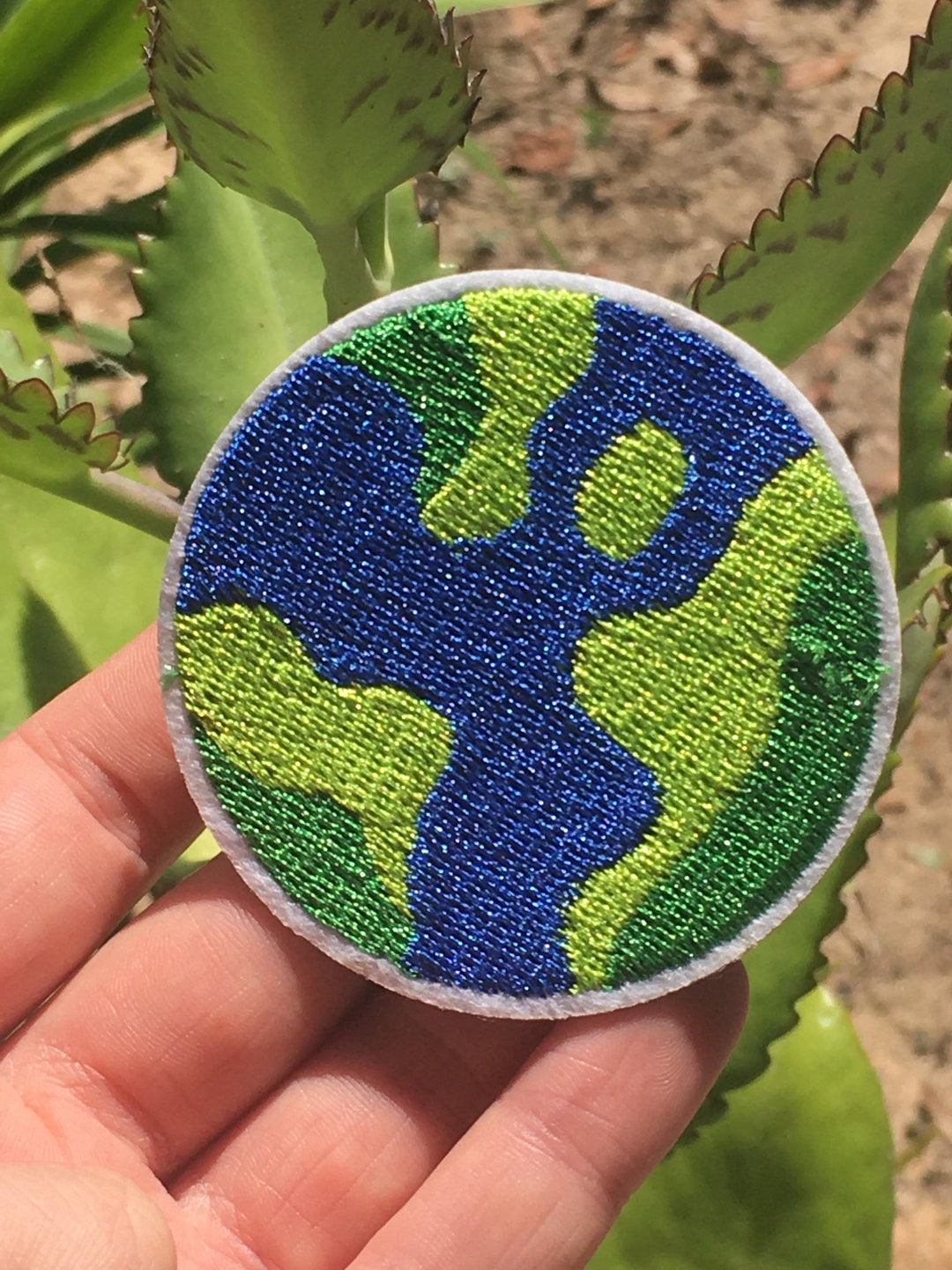 Earth Iron on Patchpatch Save the Planet Patch Globe Patch Map of the ...