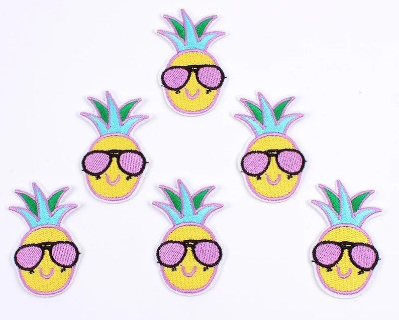 Pineapple With Sunglasses Iron on Patch VSCO Pineapple Patch - Etsy