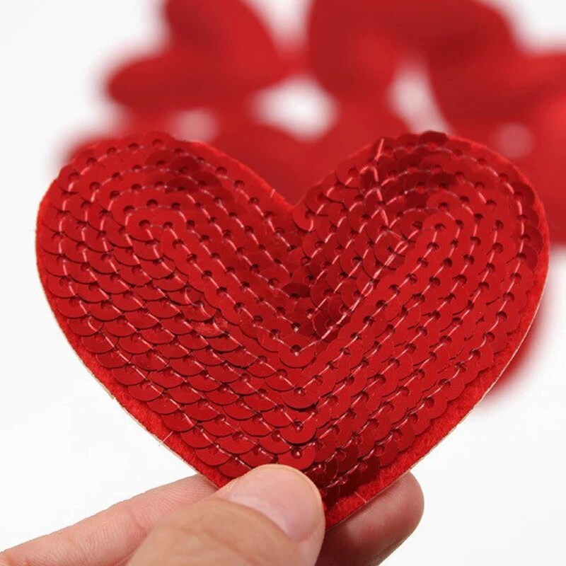 Sequin Heart - Etsy
