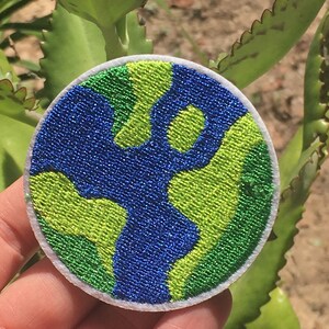 Earth Iron on Patchpatch Save the Planet Patch Globe Patch Map of the ...