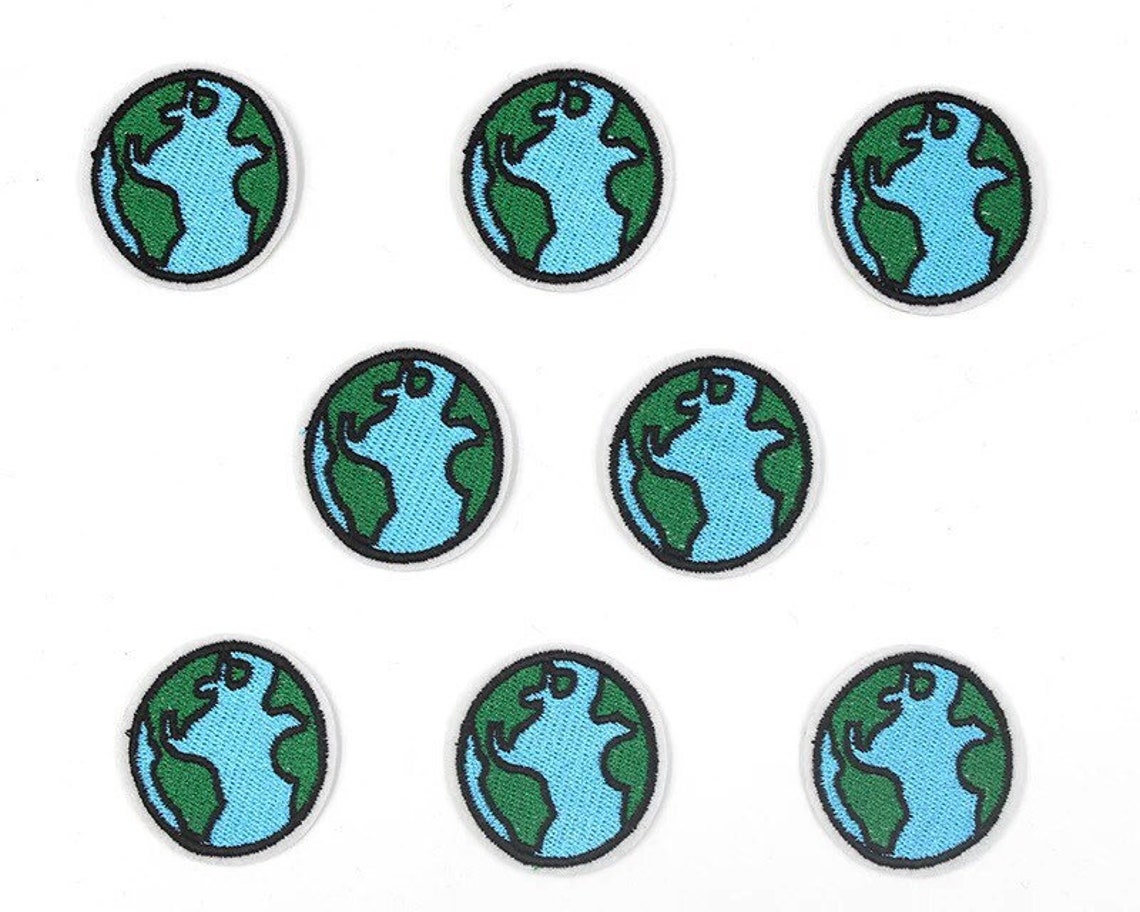 Earth Iron on Patch Save the Planet Patch Globe Patch Map - Etsy