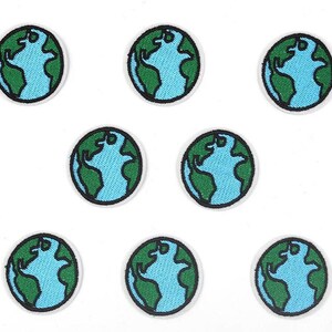 Earth Iron on Patch- Save the Planet Patch- Globe Patch- Map of the ...