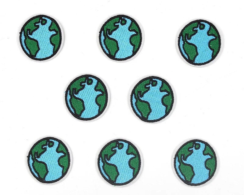 Earth Iron on Patch Save the Planet Patch Globe Patch Map - Etsy
