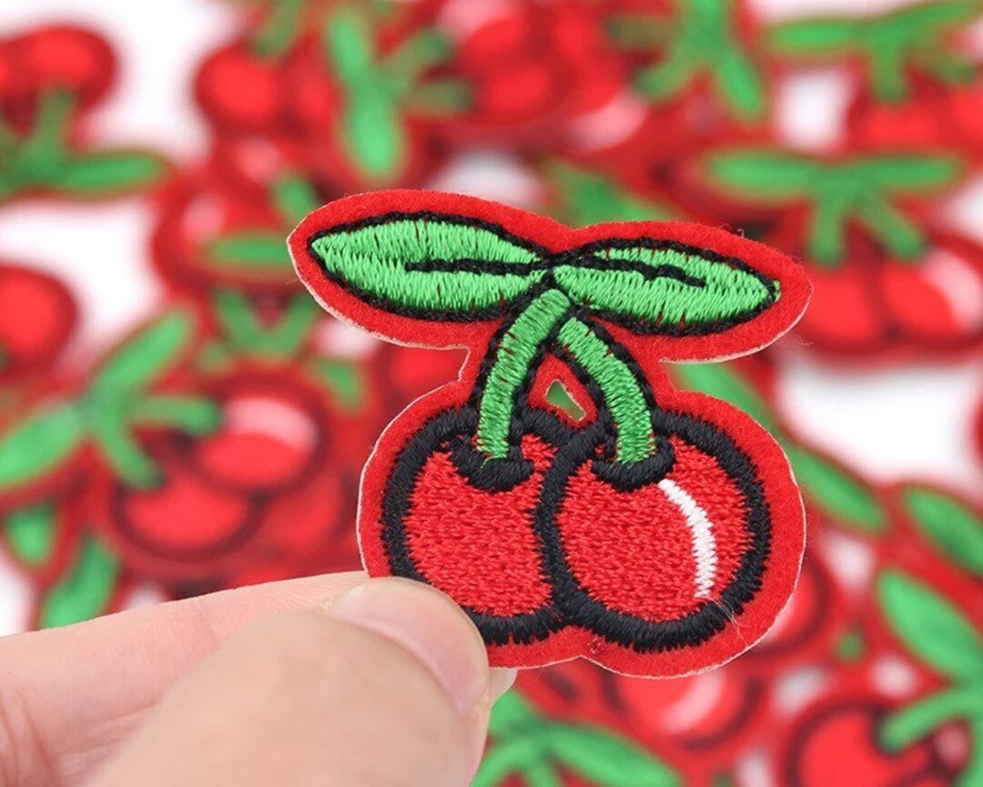 Cherry Patch: Red Fruit Iron on Applique - Etsy