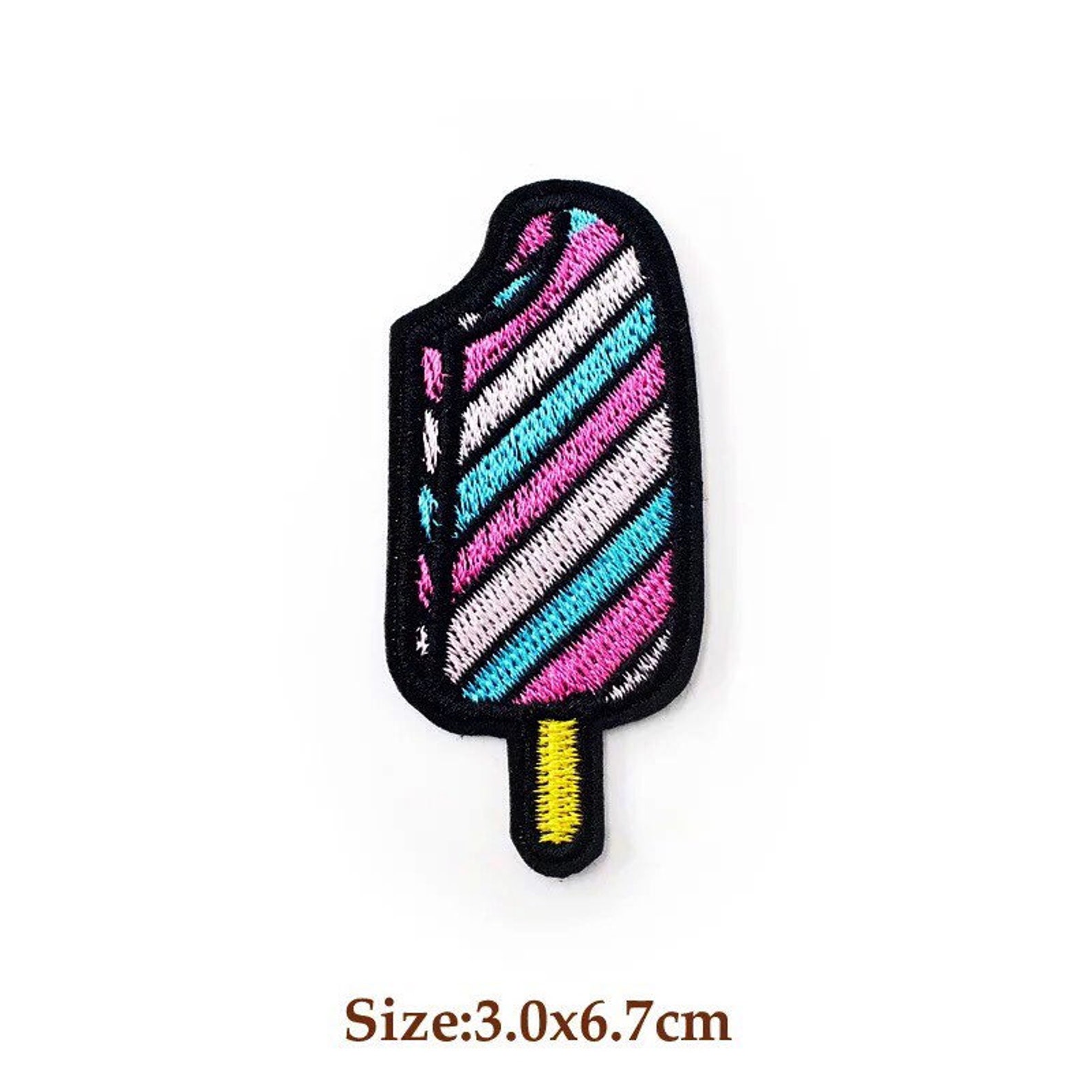 Popsicle Iron on Patch Icy Pop Patch VSCO Popsicle Patch - Etsy