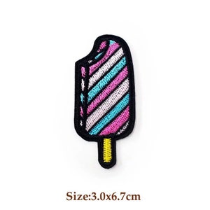 Popsicle Iron on Patch Icy Pop Patch VSCO Popsicle Patch Ice Cream ...