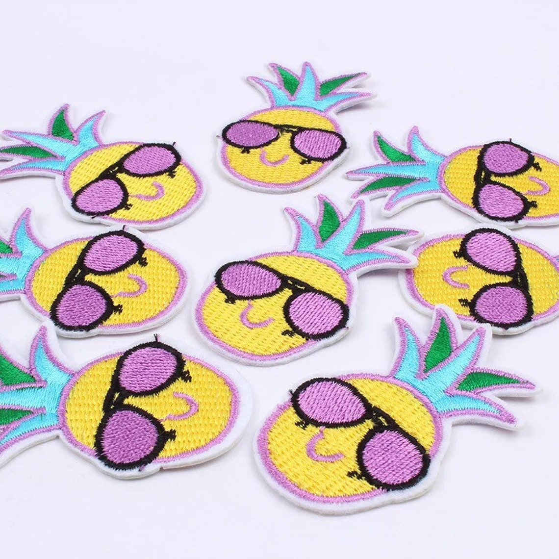 Pineapple with Sunglasses Iron On Patch VSCO Pineapple Patch | Etsy