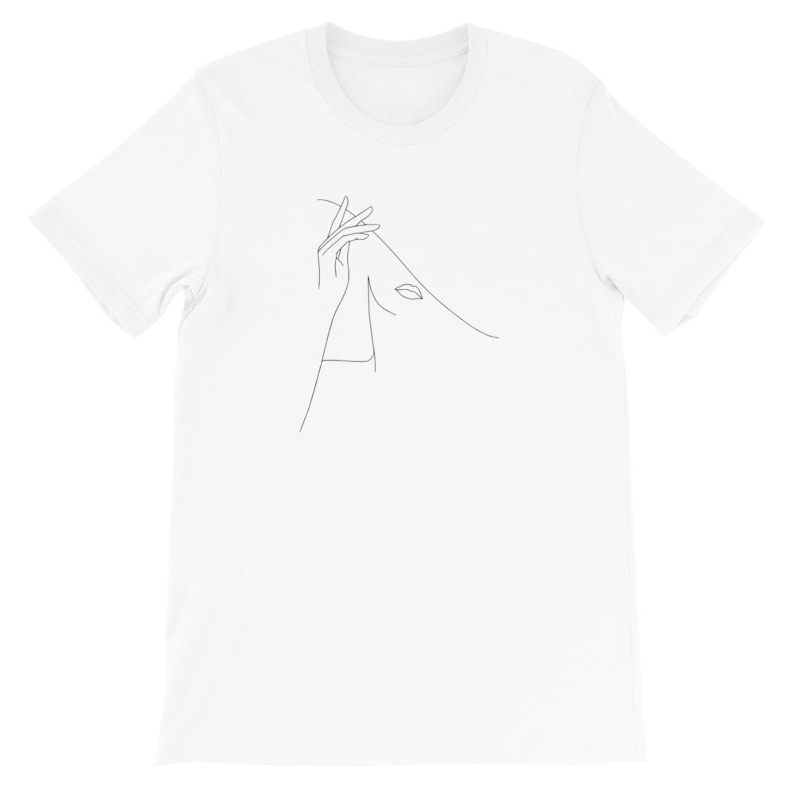 Fine Line Art Minimal Shirt Simple Shirt Feminine | Etsy