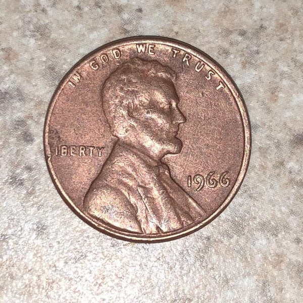 1966 No Mint Mark Penny - Etsy