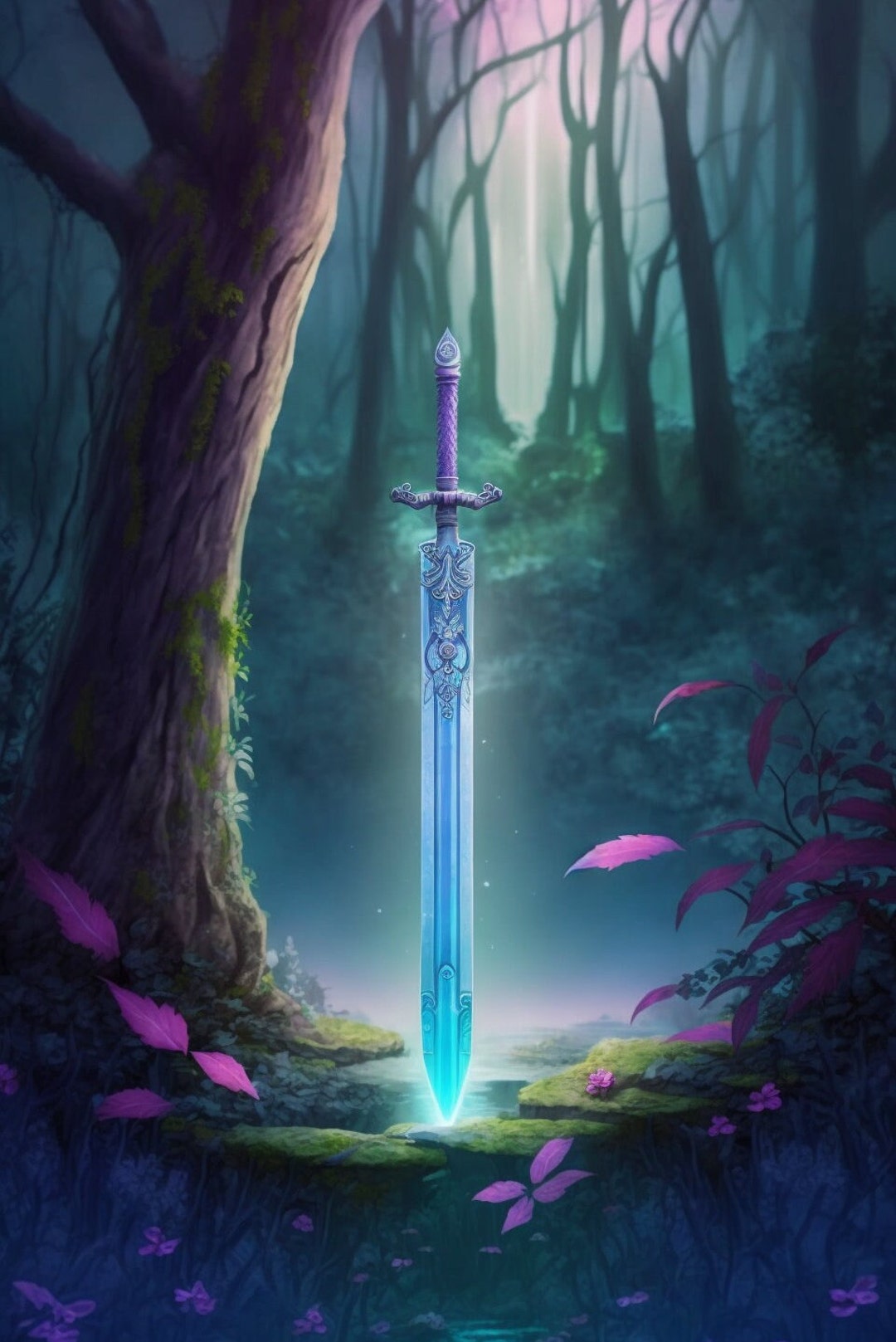 Enchanted Sword Poster V1 - Etsy