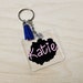 Personalised Name Keyring Gift Custom Perspex Keyring - Etsy UK