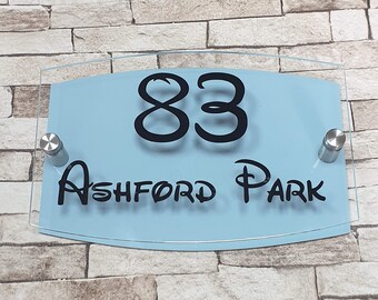 Baby Pink Modern House Sign Door Number Address Sign - Etsy