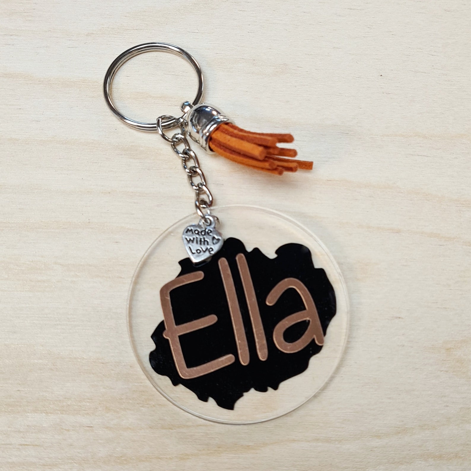 Personalised Name Keyring Gift Custom Perspex Keyring - Etsy UK